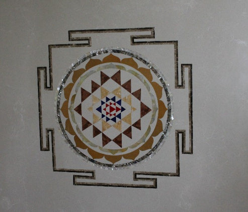 Stone Plus India Yantra in Marble Inlay – Opulent Homes